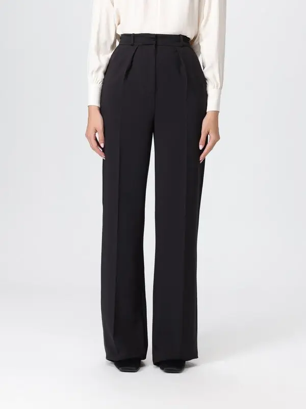 Elisabetta Franchi Tailored Wide Leg Trousers - Black