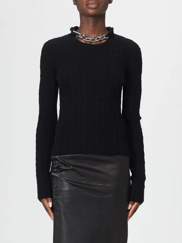 Rabanne Textured Knit Sweater - Black