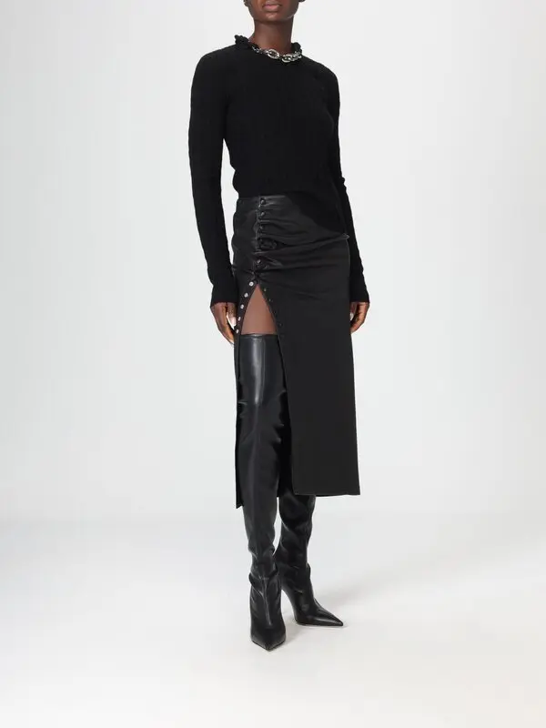 Rabanne Textured Knit Sweater - Black