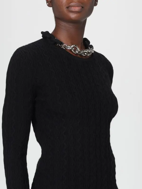 Rabanne Textured Knit Sweater - Black