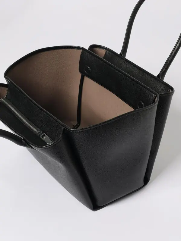 Emporio Armani Grained Polyurethane Handbag - Black