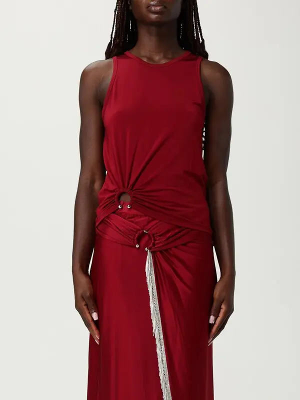 Rabanne Sleeveless Top - Red