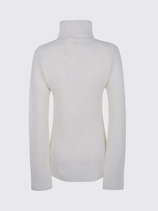 TOTEME Ribbed Turtleneck Sweater - Ecru