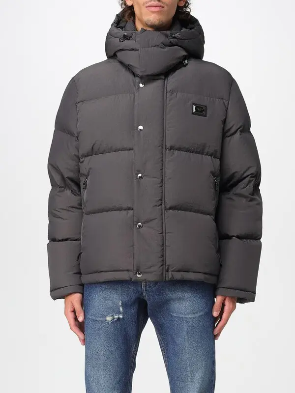 Dolce & Gabbana Quilted Puffer Jacket - Charcoal