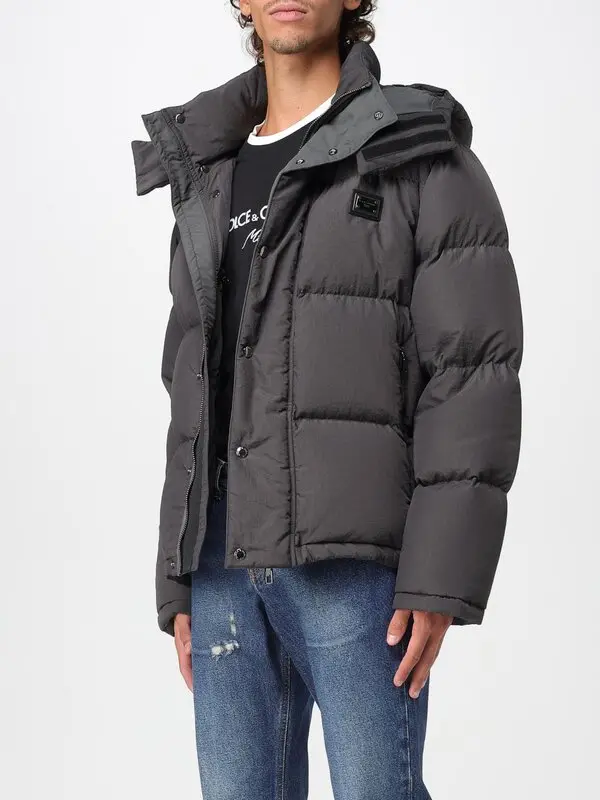 Dolce & Gabbana Quilted Puffer Jacket - Charcoal