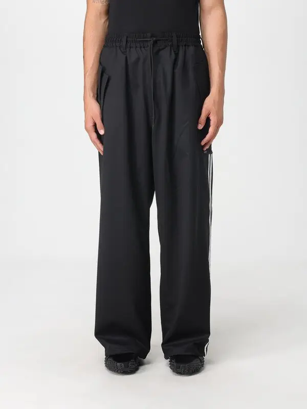Y3 Wide-leg Track Trousers - Black