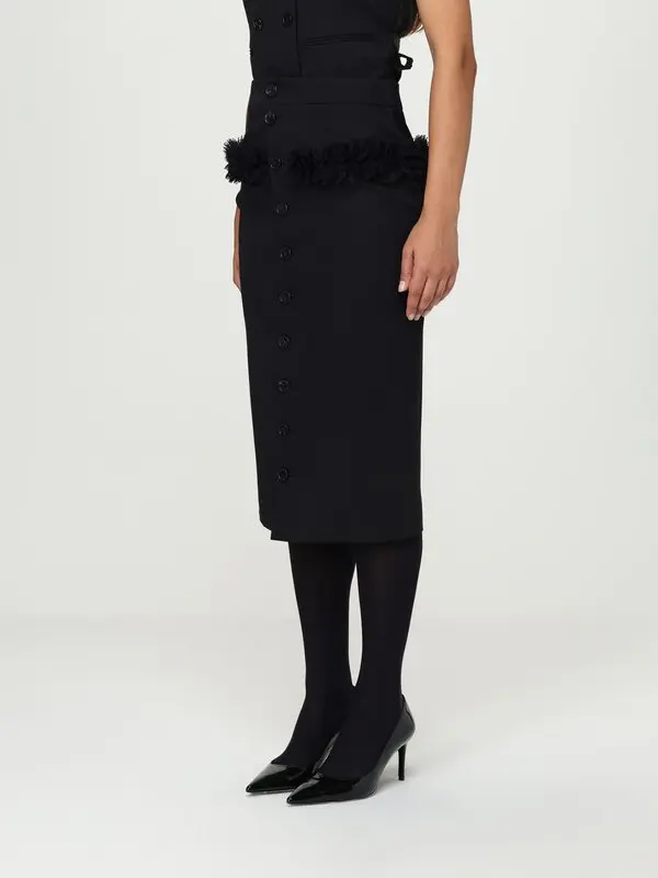 Alexander McQueen Button Detailed Skirt
