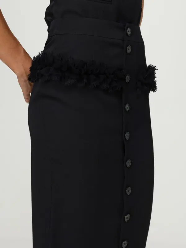 Alexander McQueen Button Detailed Skirt