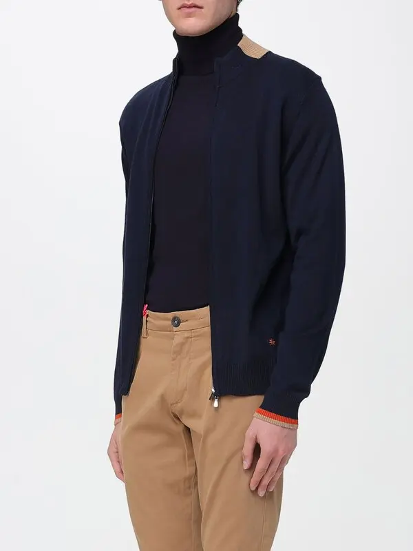 MANUEL RITZ Zip-up Sweater - Blue