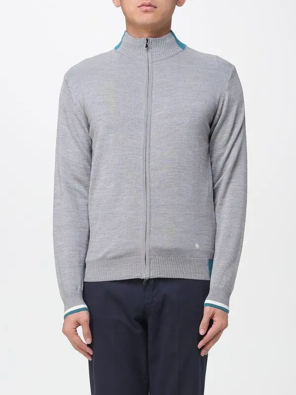 MANUEL RITZ Zip-up Sweater - Grey