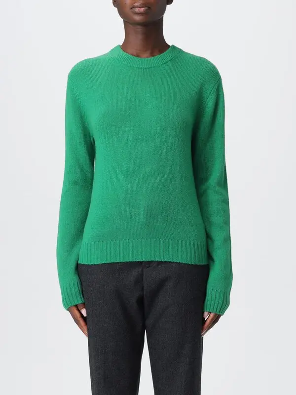 ALLUDE Crew Neck Pullover - Green