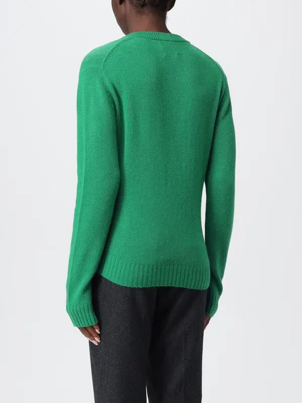 ALLUDE Crew Neck Pullover - Green