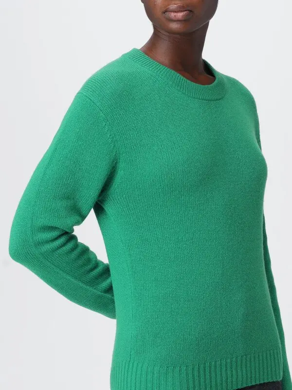 ALLUDE Crew Neck Pullover - Green