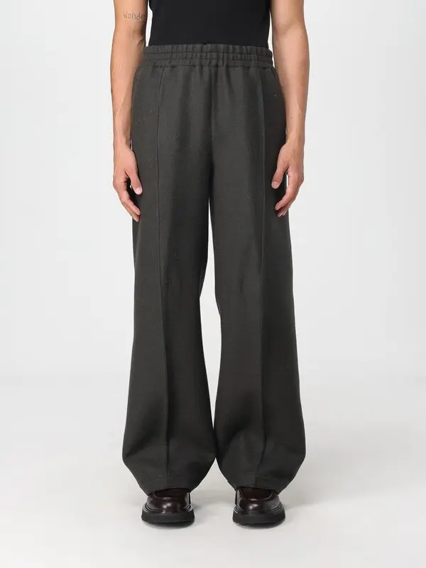 AMI Paris Tailored Wide Leg Trousers - Grey