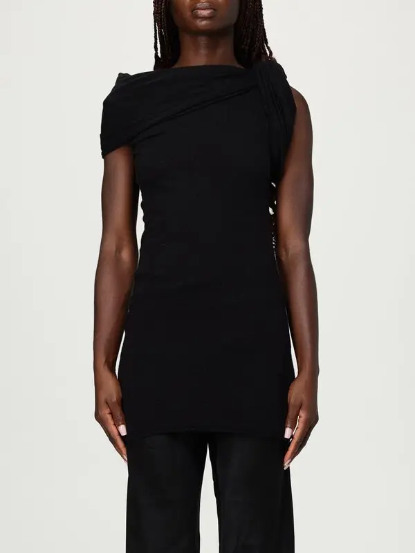 Rick Owens Draped Sleeveless Top - Black
