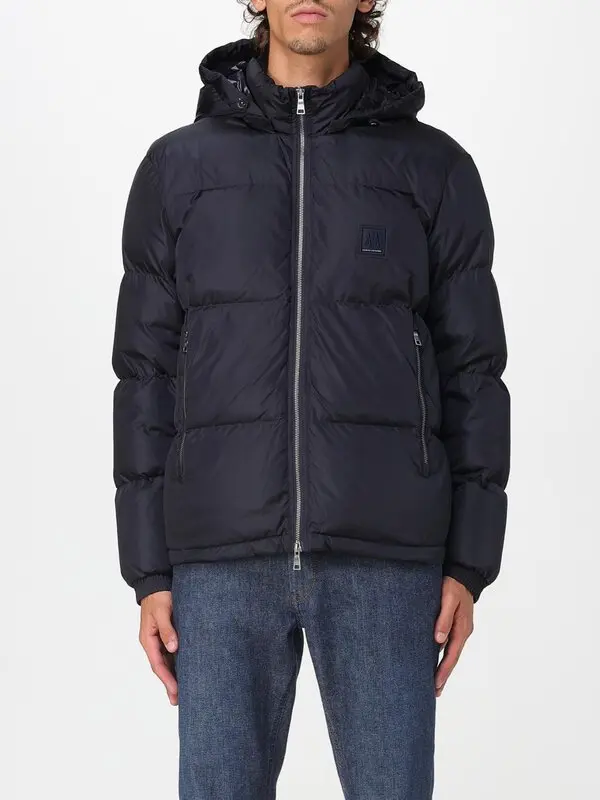 Armani Exchange Padded Hooded Jacket - Navy