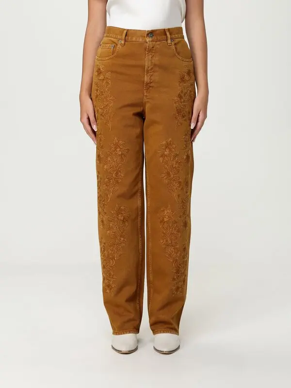 GOLDEN GOOSE Floral Embroidered Jeans