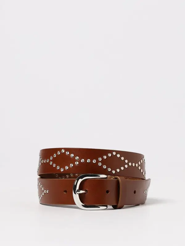 Isabel Marant Étoile Studded Leather Belt - Brown