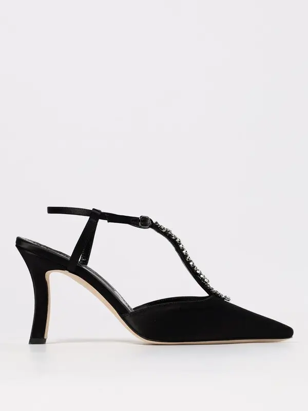 Manolo Blahnik Pointed Toe T-bar Pumps