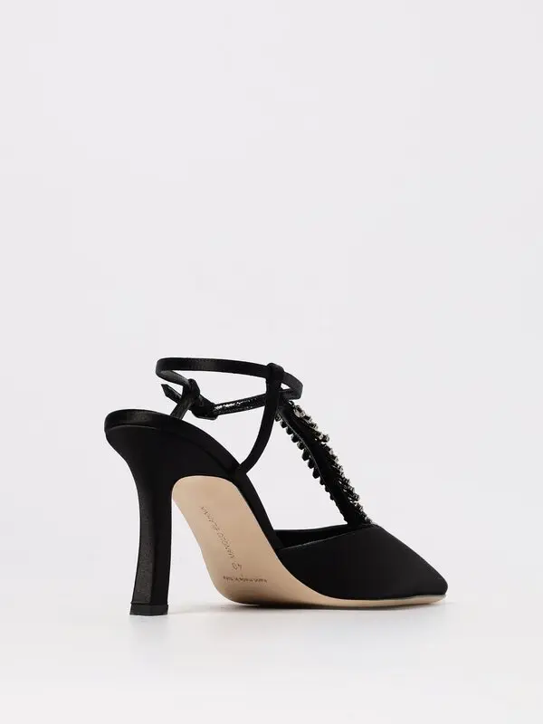 Manolo Blahnik Pointed Toe T-bar Pumps