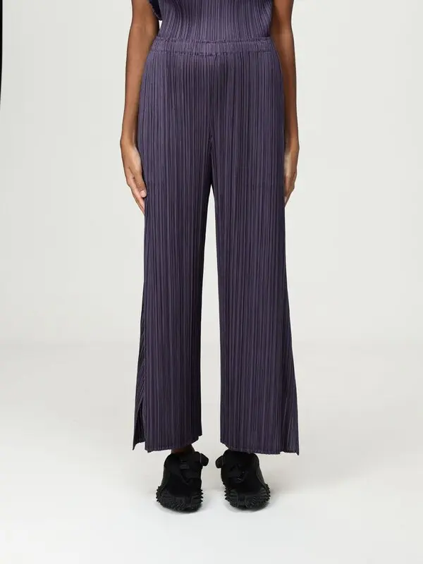 Issey Miyake Pleated Trousers - Grey
