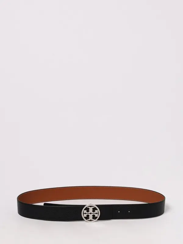Tory Burch Logo Belt - Silver