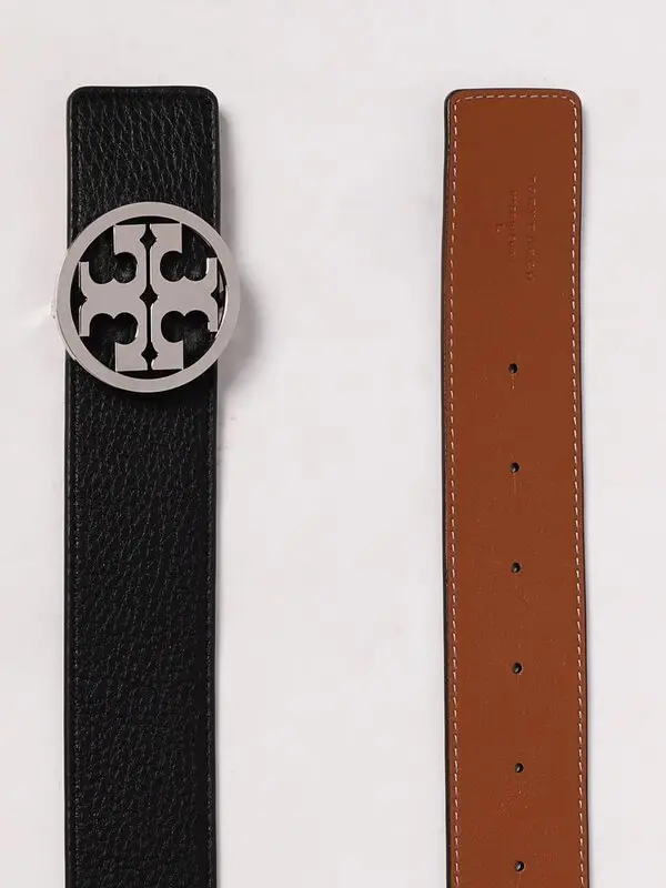 Tory Burch Logo Belt - Silver