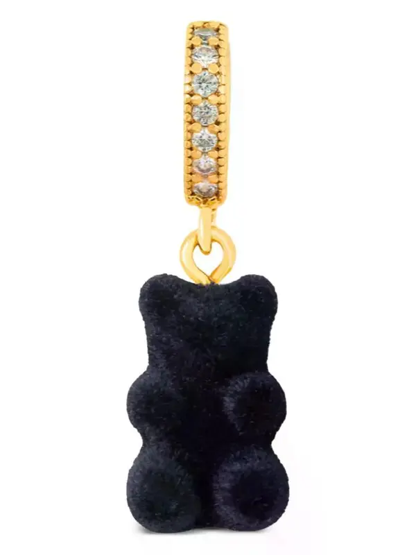 CRYSTAL HAZE Velvet Nostalgia Bear Pendant - Black