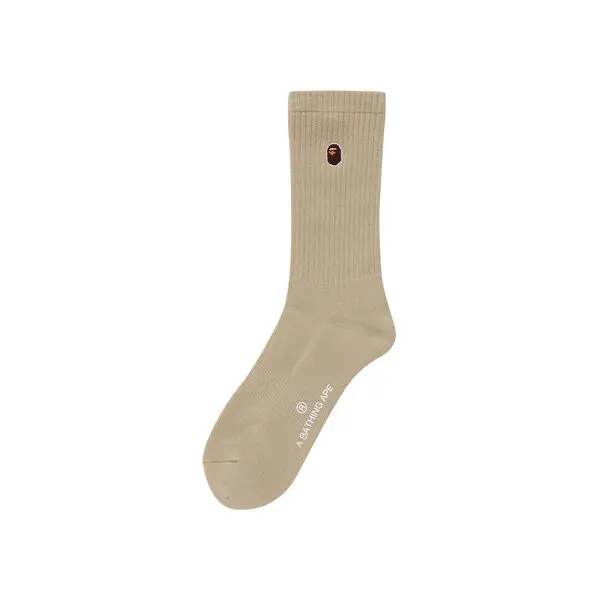 A BATHING APE One Point Socks - Tan