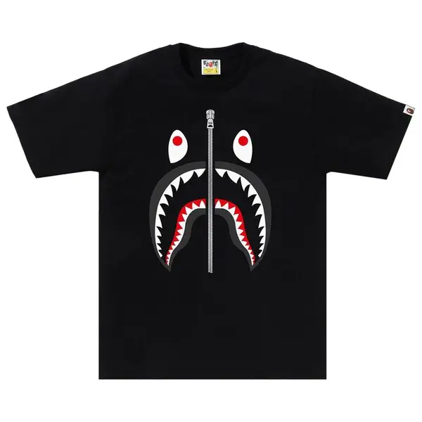 A BATHING APE Shark T-shirt - Black