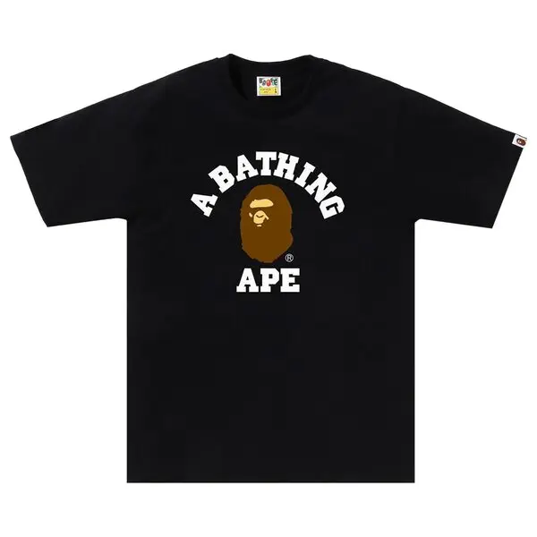 A BATHING APE College Tee - Black