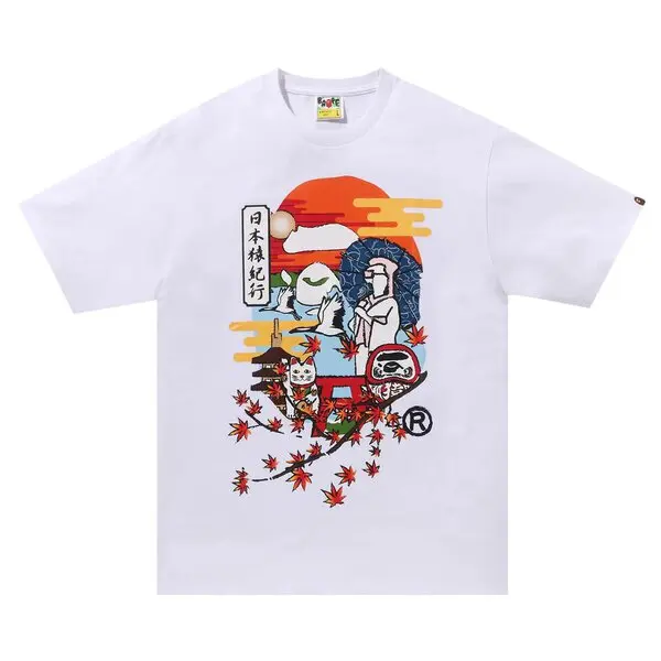 A BATHING APE Ape Head Tee - White