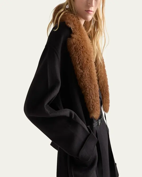 Prada Cashmere Long Wrap Coat