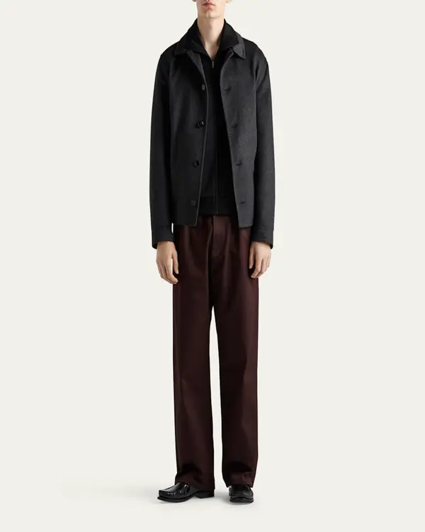 Prada Technical Cotton Full-zip Jacket - Nero