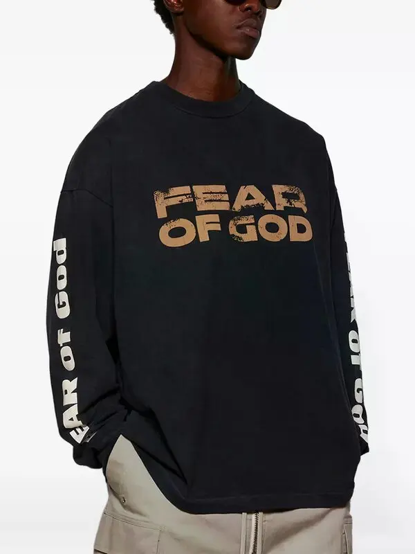 Fear Of God Long-sleeves Logo-print T-shirt