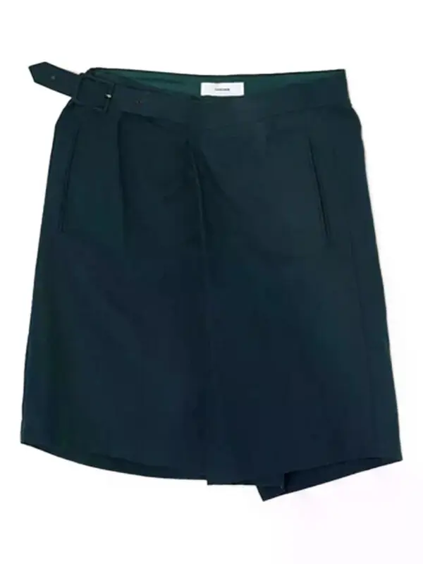 Facetasm Belted Asymmetrical Shorts