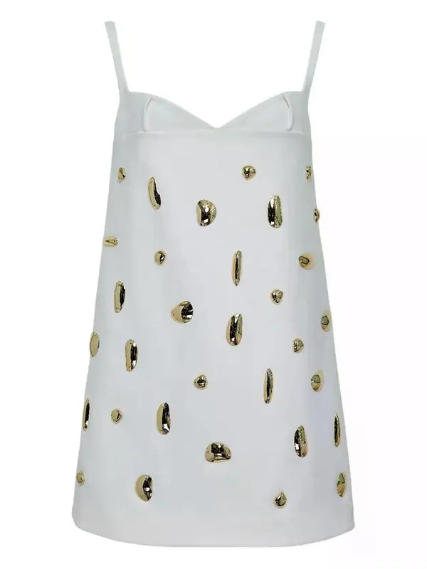 ALEXIA Gold-embellished Shift Dress