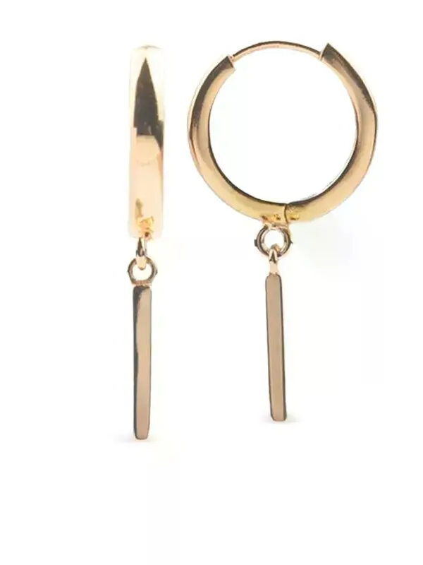 ALL THE LUCK IN THE WORLD Bar Dangle Earrings - Gold
