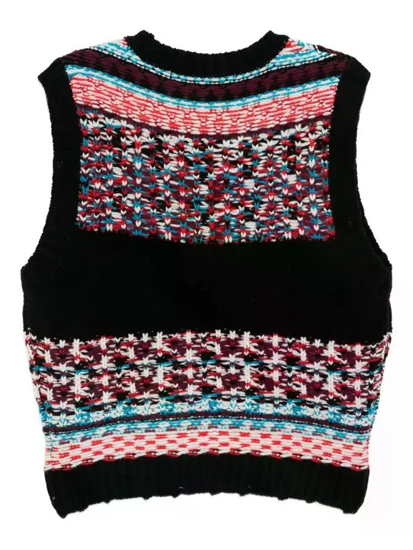 Andersson Bell Nordic Crewneck Knitted Vest Top