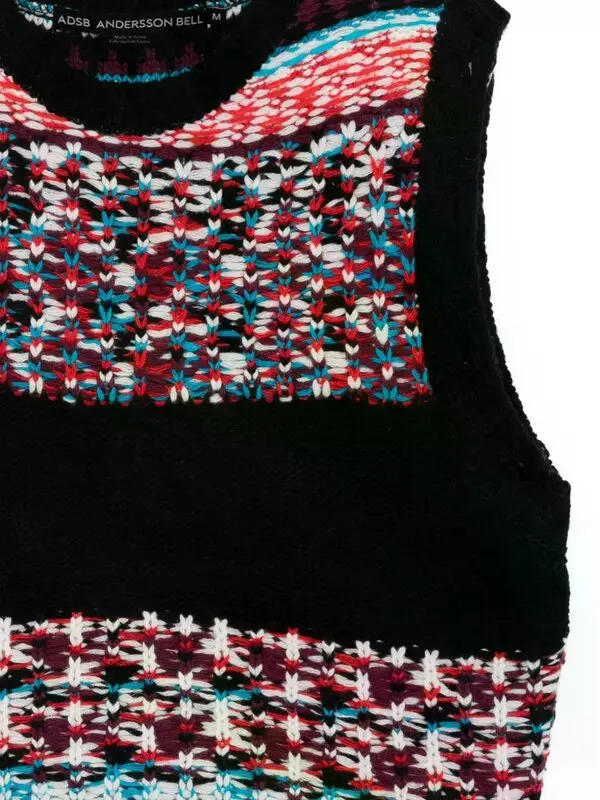 Andersson Bell Nordic Crewneck Knitted Vest Top