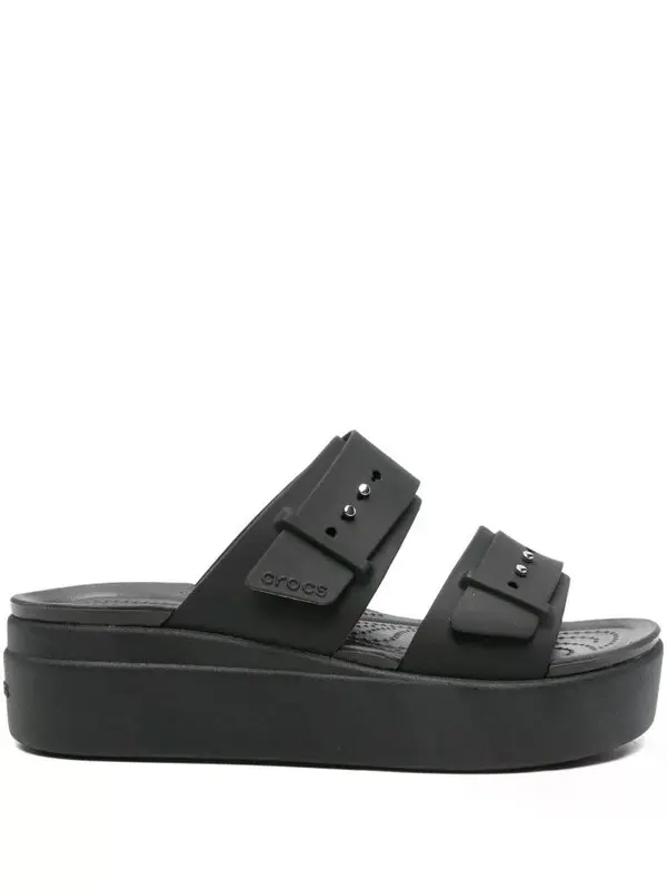 CROCS Brooklyn Platform Double-buckle Sandals