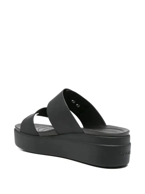 CROCS Brooklyn Platform Double-buckle Sandals