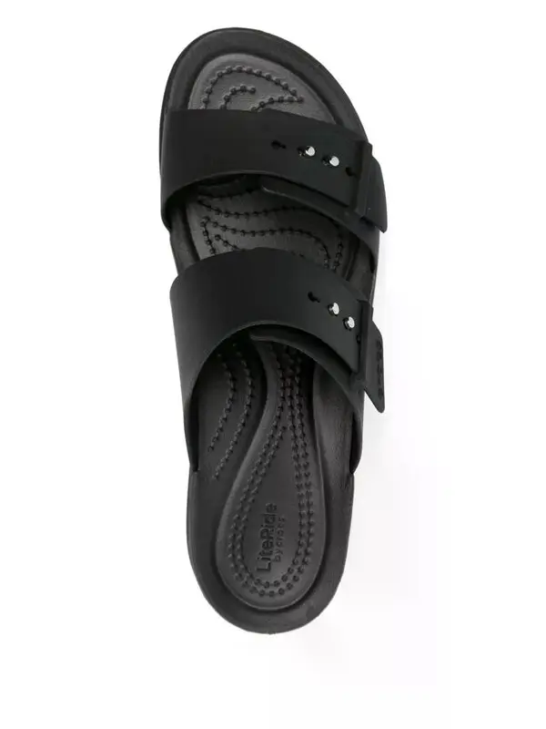 CROCS Brooklyn Platform Double-buckle Sandals