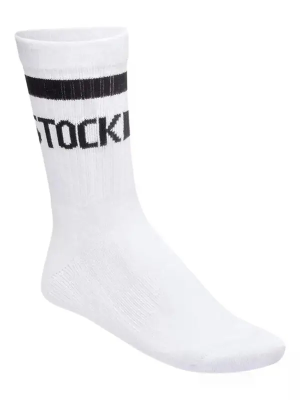BIRKENSTOCK Stripe Logo Socks - White