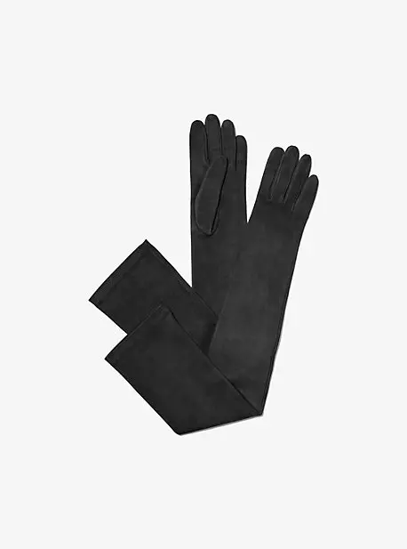 Michael Kors Suede Opera Gloves - Black