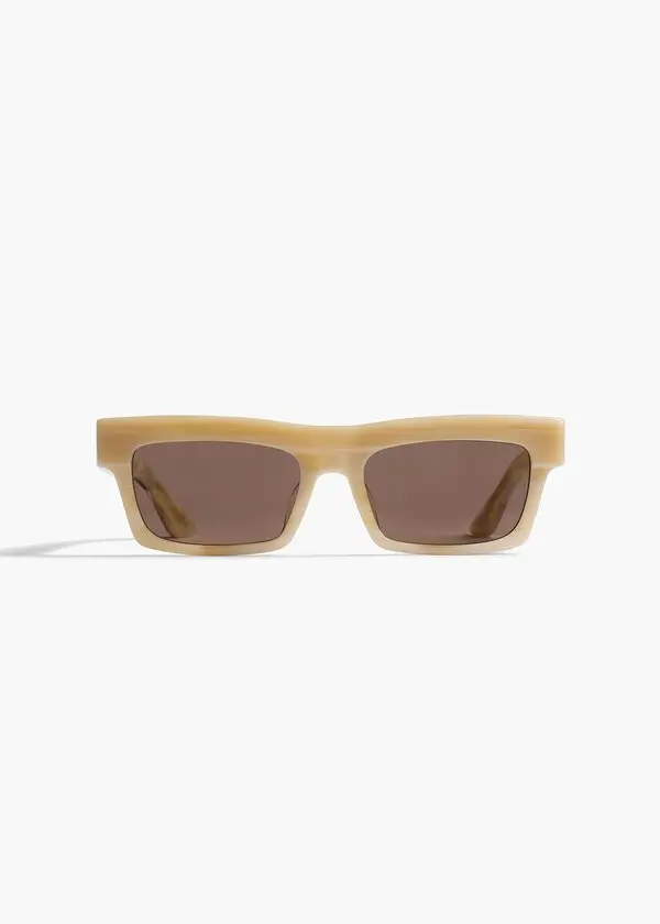 Khaite X Oliver Peoples 1985c Sunglasses - Beige Silk / Brown