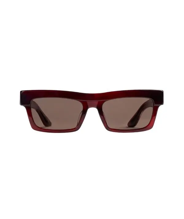 Khaite X Oliver Peoples 1985c Sunglasses - Bordeaux Bark / Brown