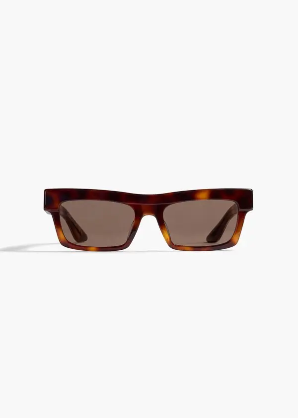 Khaite X Oliver Peoples 1985c Sunglasses - Dark Mahogany / Brown