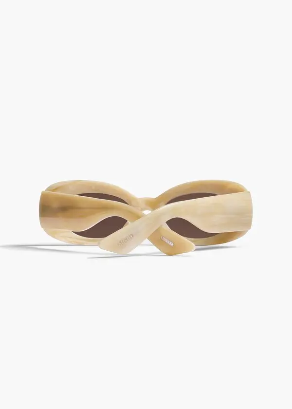 Khaite X Oliver Peoples 1992c Sunglasses - Beige Silk / Brown