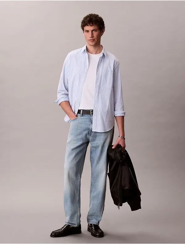 Calvin Klein 90s Tapered Jeans - Driftwood Blue